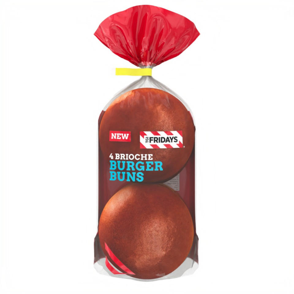 TGI Fridays 4 Brioche Burger Buns | TGI Fridays | Iceland Foods