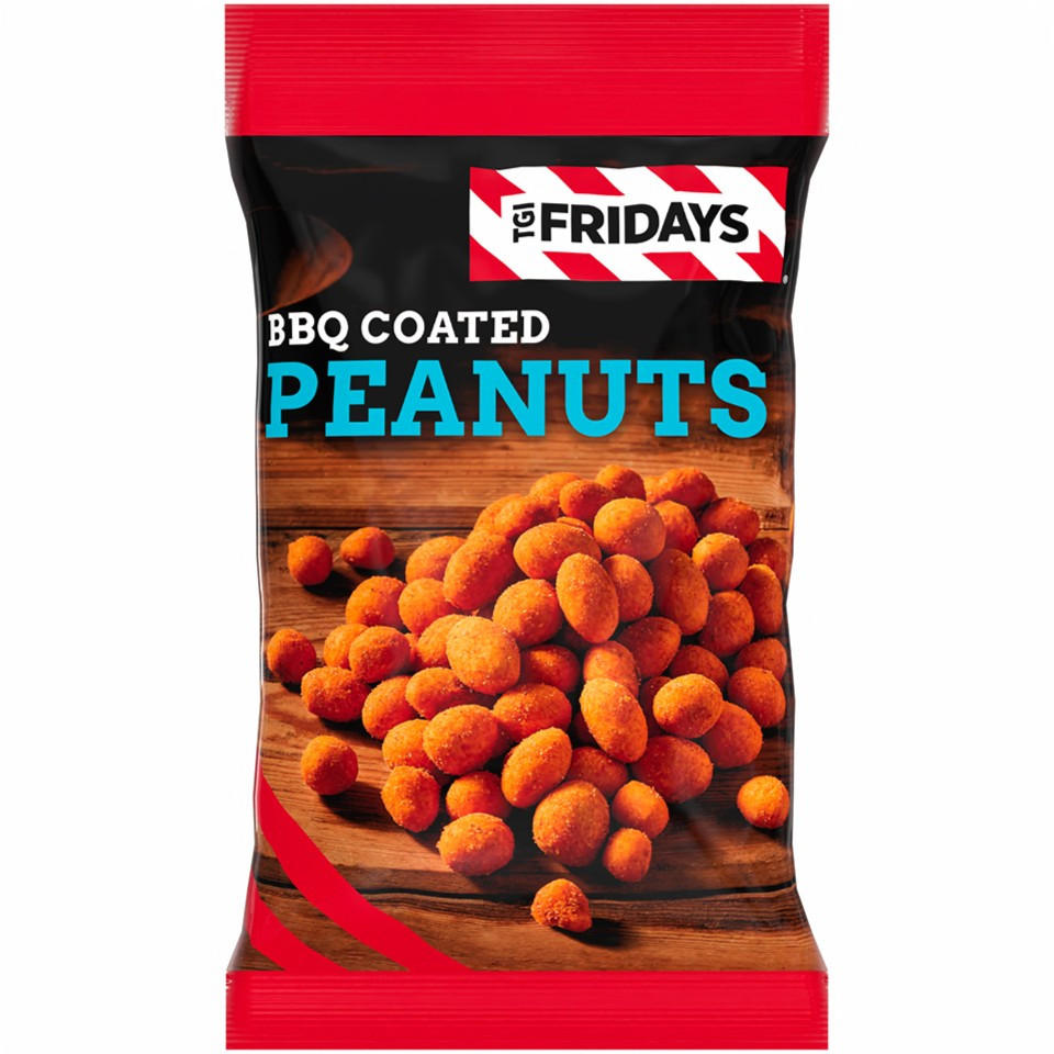 TGI Fridays BBQ Coated Peanuts 120g | Nuts & Snacks | Iceland Foods