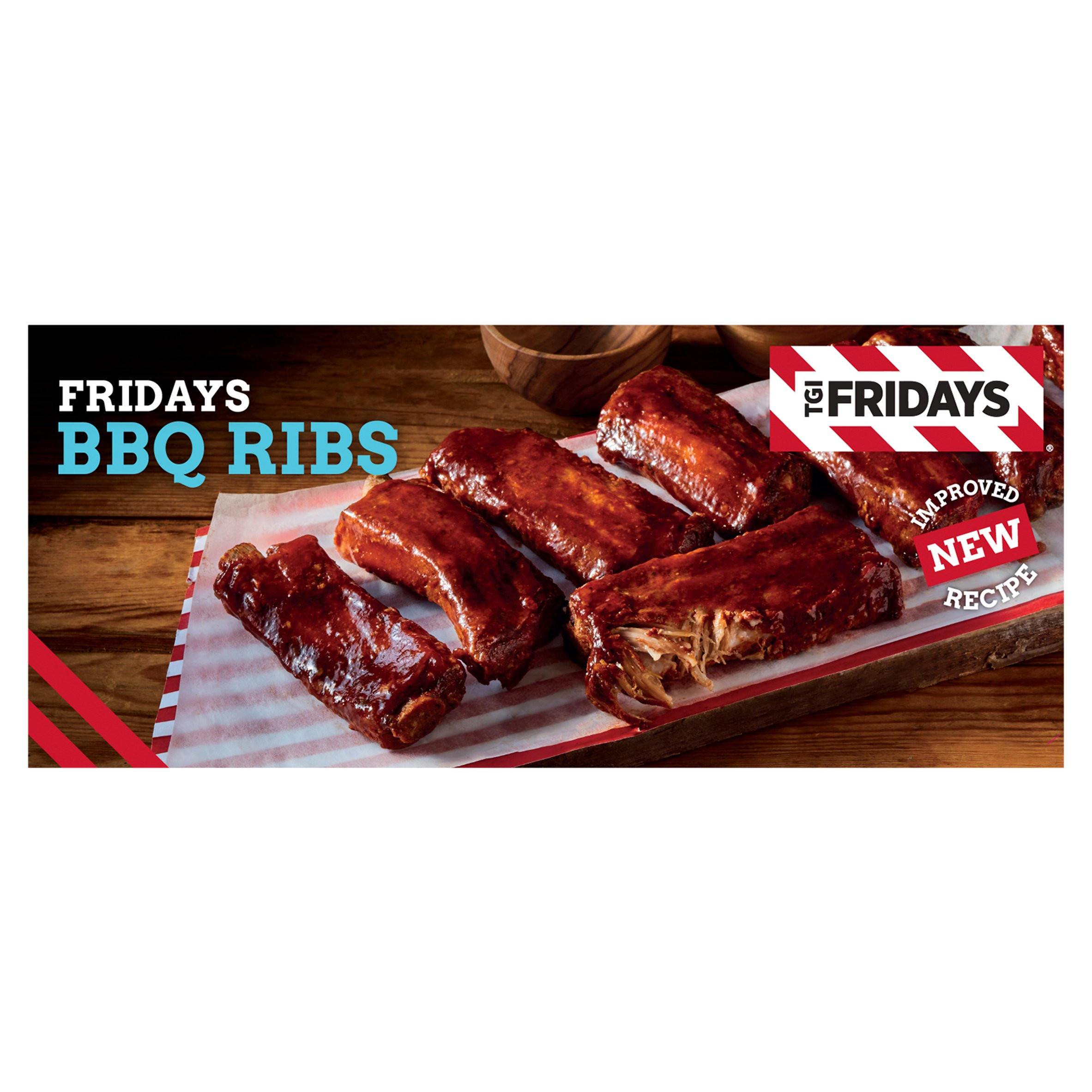 TGI Fridays BBQ Ribs with BBQ Sauce 575g | TGI Fridays | Iceland Foods