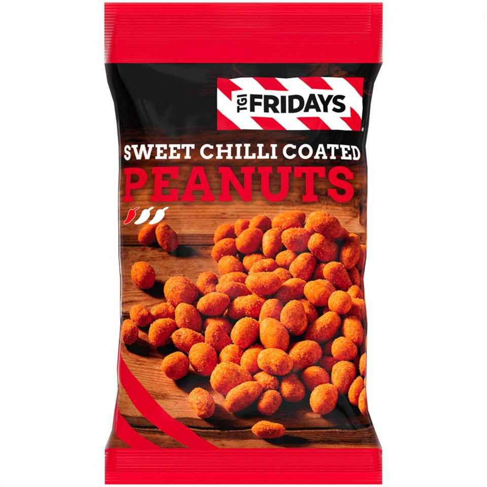 TGI Fridays Sweet Chilli Coated Peanuts 120g | Nuts & Snacks | Iceland ...