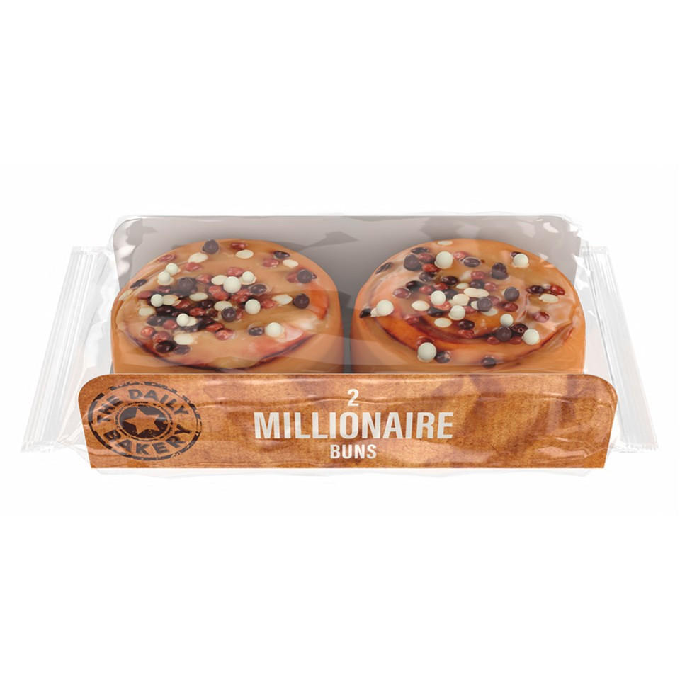 The Daily Bakery 2pk Millionaire Buns | The Daily Bakery | Iceland Foods
