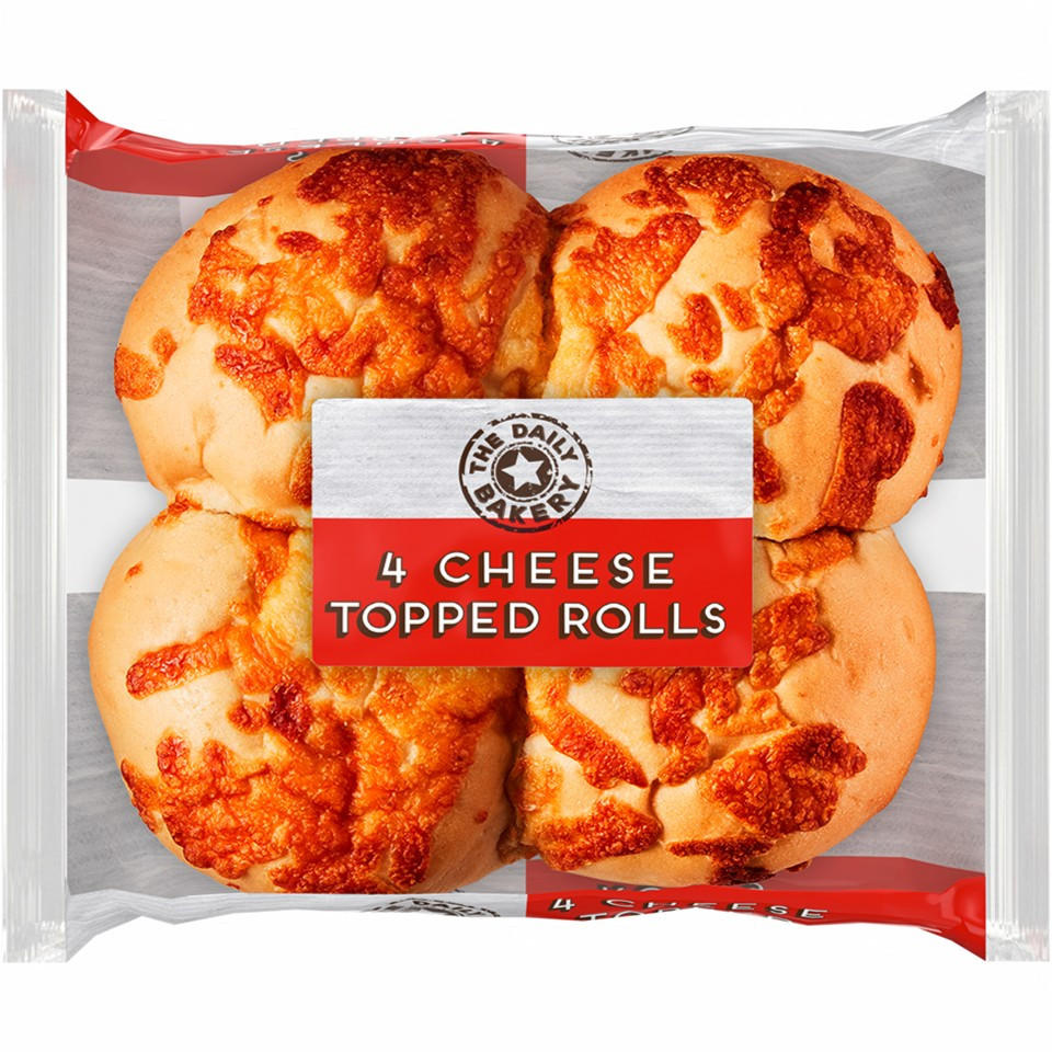The Daily Bakery 4 Cheese Topped Rolls | Iceland Foods