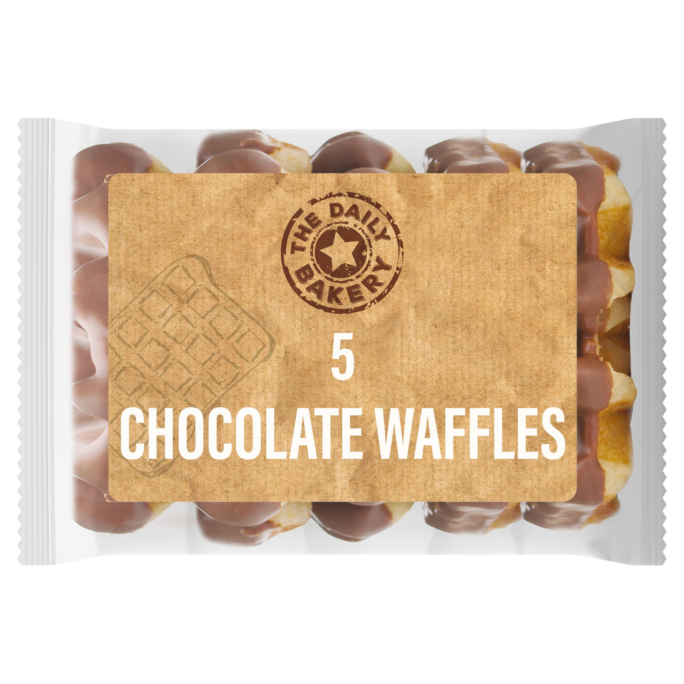 The Daily Bakery 5pk Chocolate Waffles | The Daily Bakery | Iceland Foods