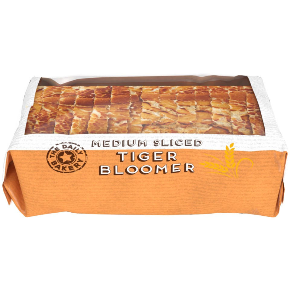 The Daily Bakery Medium Sliced Tiger Bloomer 800g | White Bread ...