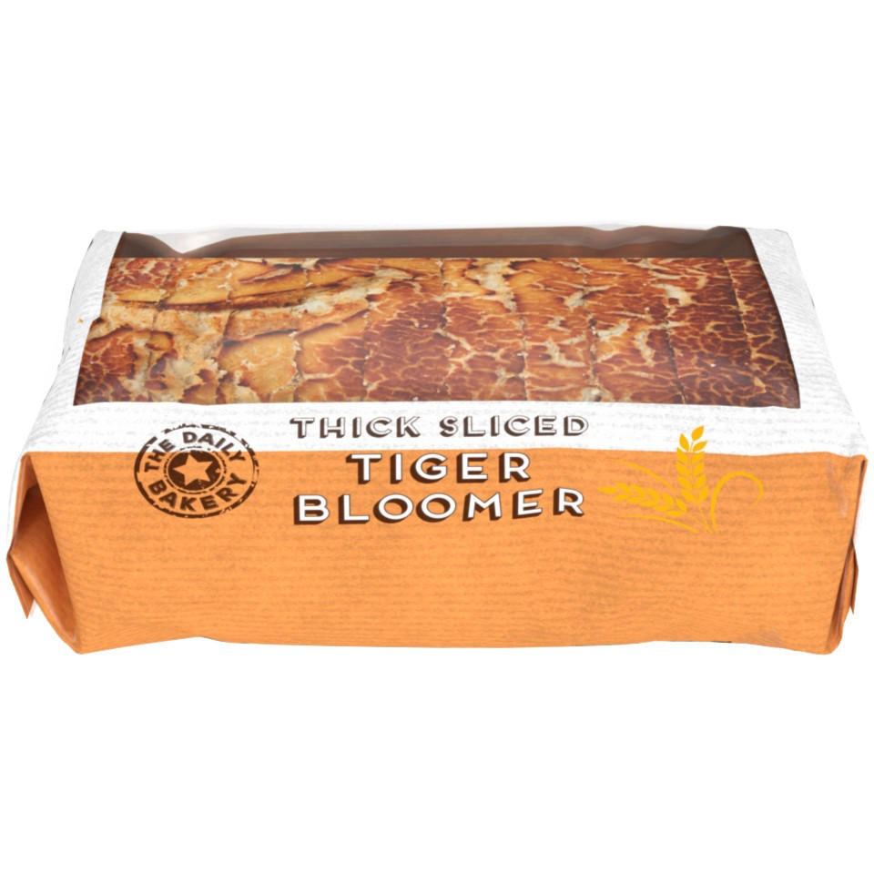 The Daily Bakery Thick Sliced Tiger Bloomer 800g | White Bread ...