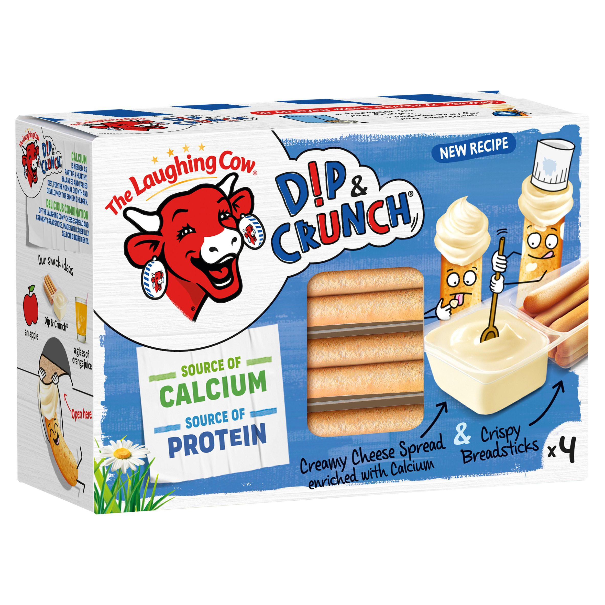 The Laughing Cow Dip & Crunch 4 x 35g (140g) | Low Fat Cheese | Iceland ...