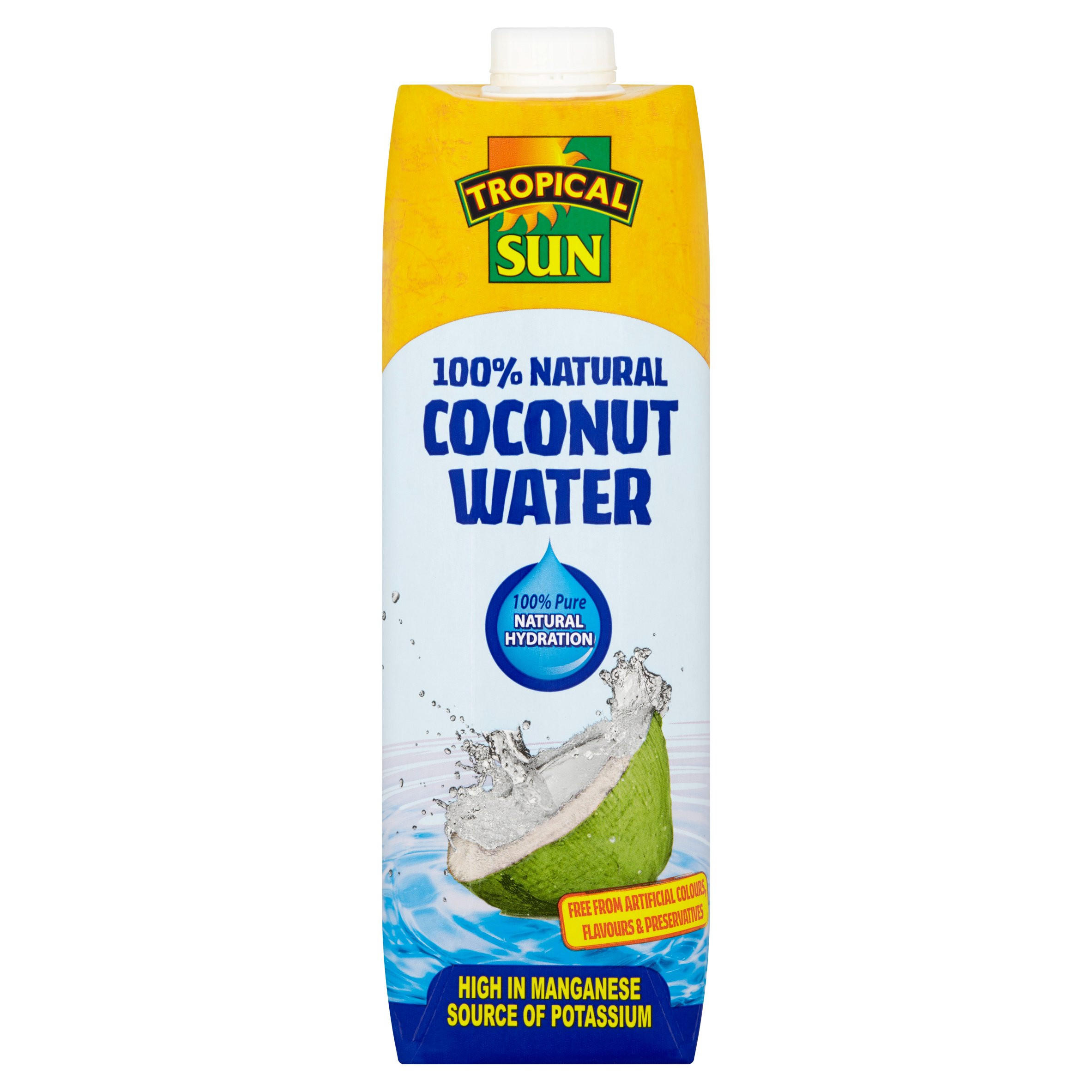 Tropical Sun 100% Natural Coconut Water 1 Litre | Fruit Juice | Iceland ...
