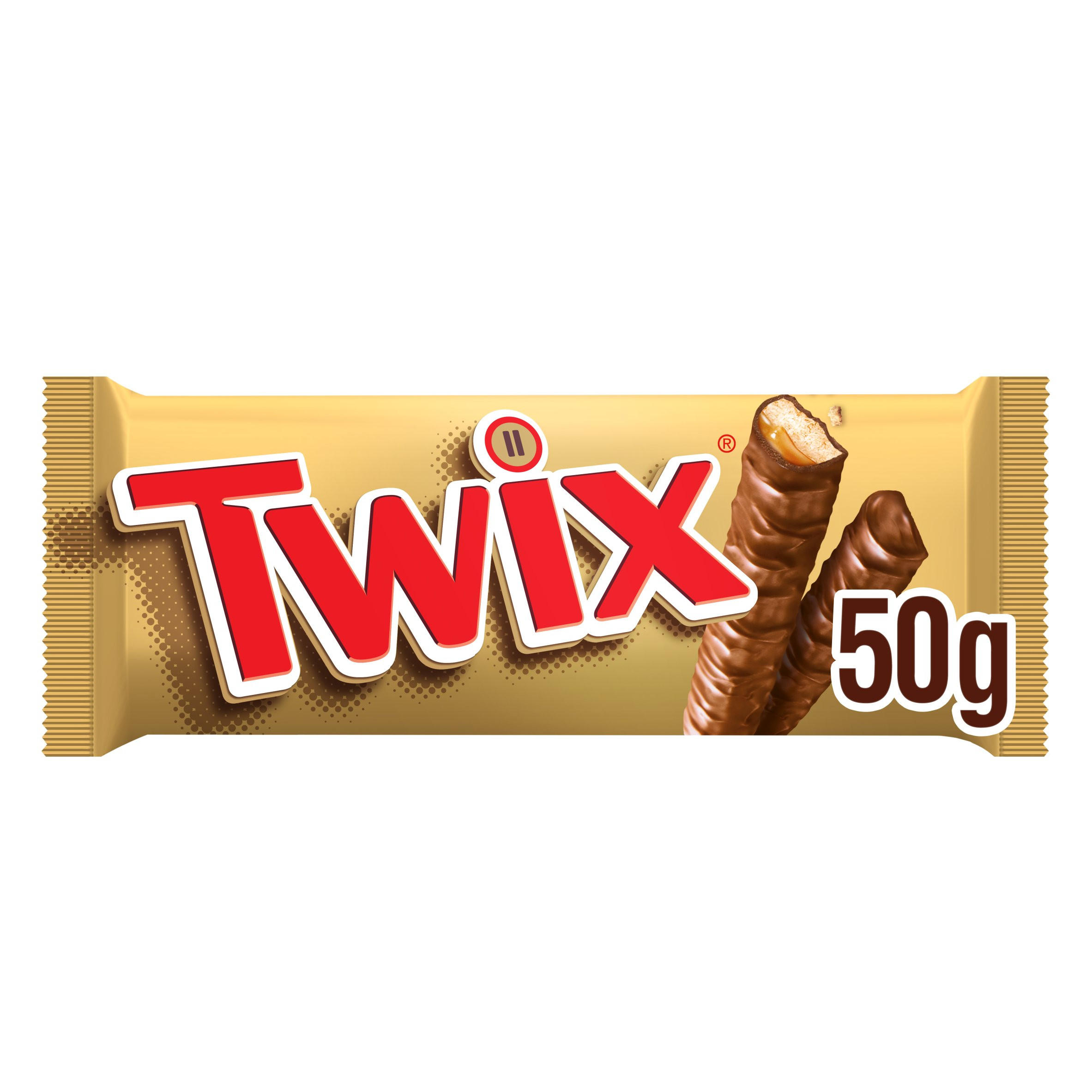 Twix Caramel & Milk Chocolate Fingers Biscuit Snack Bar 50g | Single ...