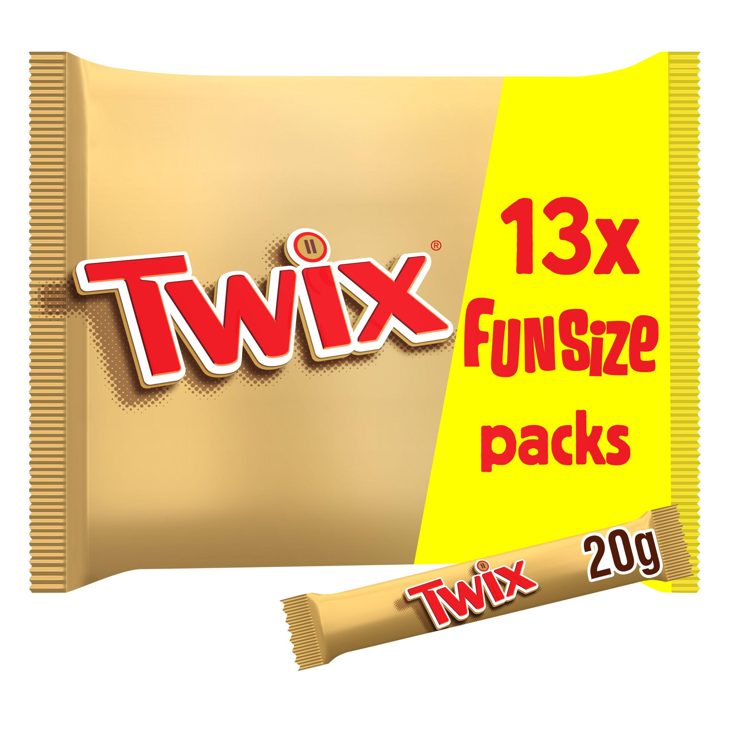Twix Caramel & Milk Chocolate Fingers Funsize Biscuit Snack Bars ...