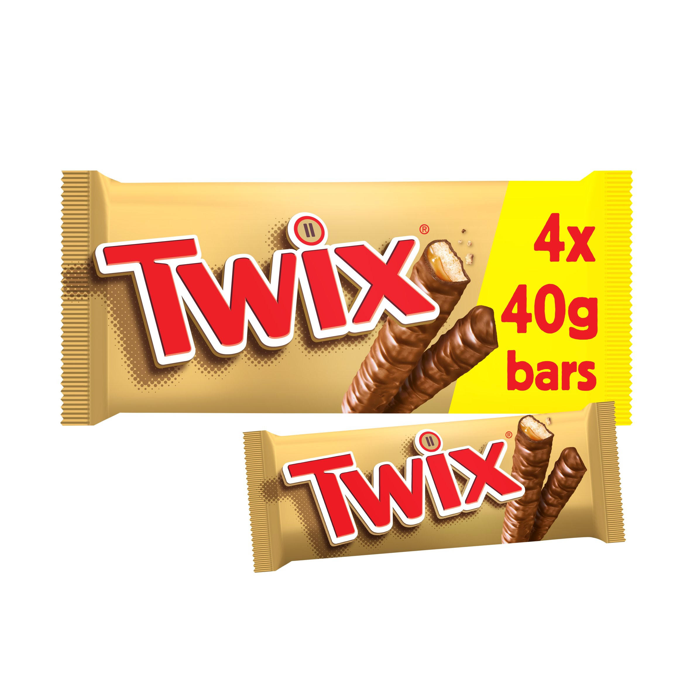 Twix Caramel & Milk Chocolate Fingers Twin Biscuit Snack Bars Multipack ...