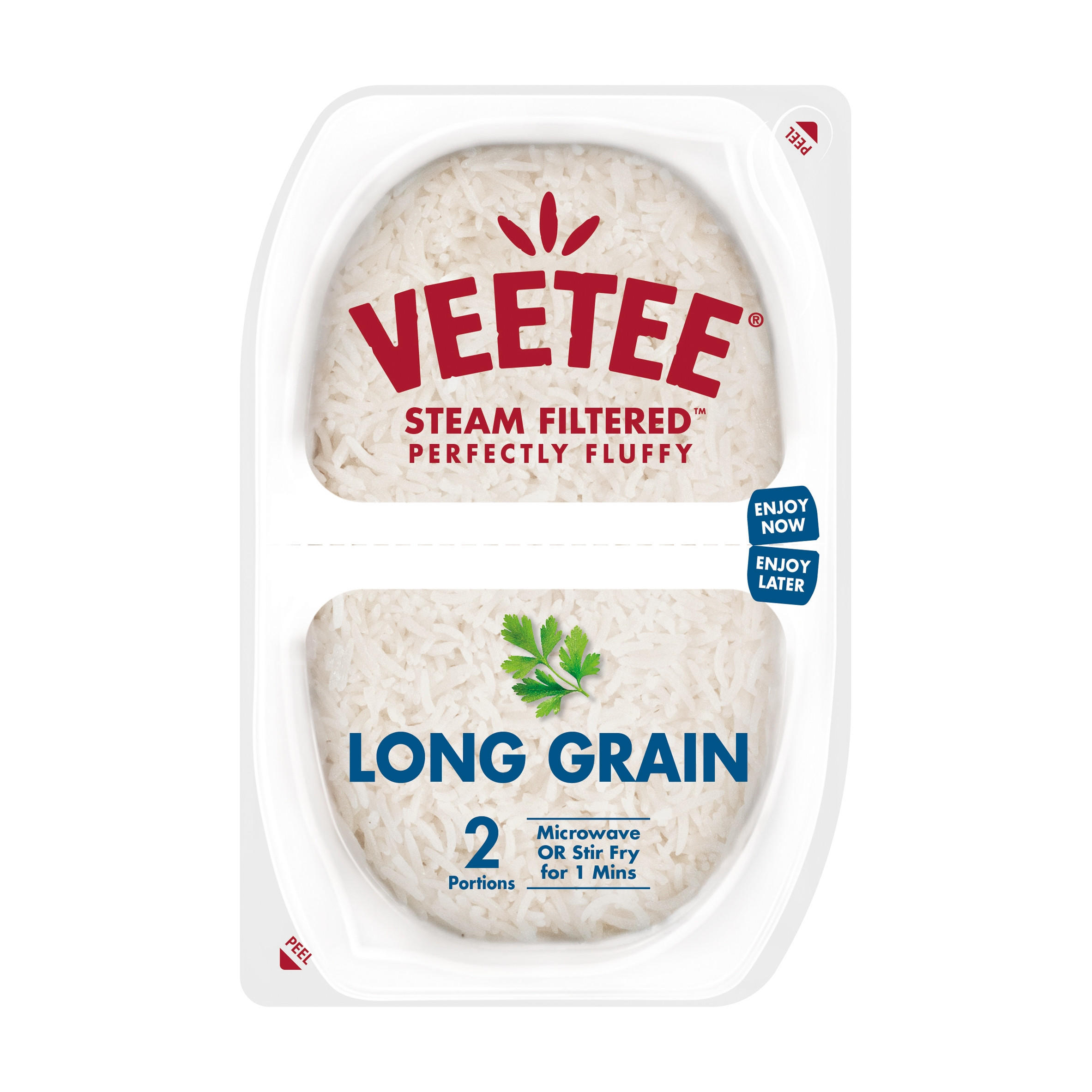 Veetee Steam Filtered Long Grain 2 x 130g (260g) | Rice, Grains ...