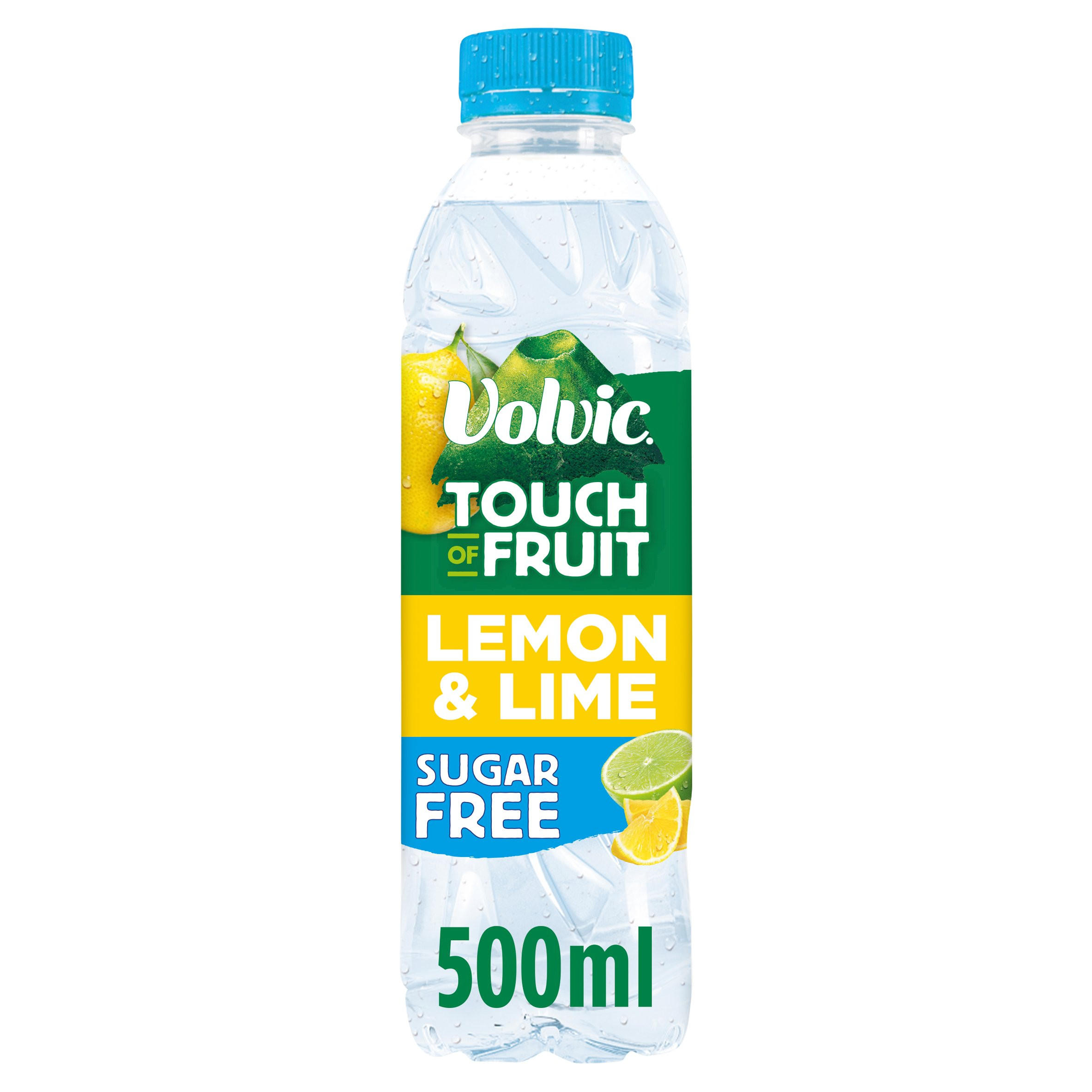 Volvic Touch of Fruit Sugar Free Lemon & Lime Natural Flavoured Water 500ml | Still & Flavoured ...