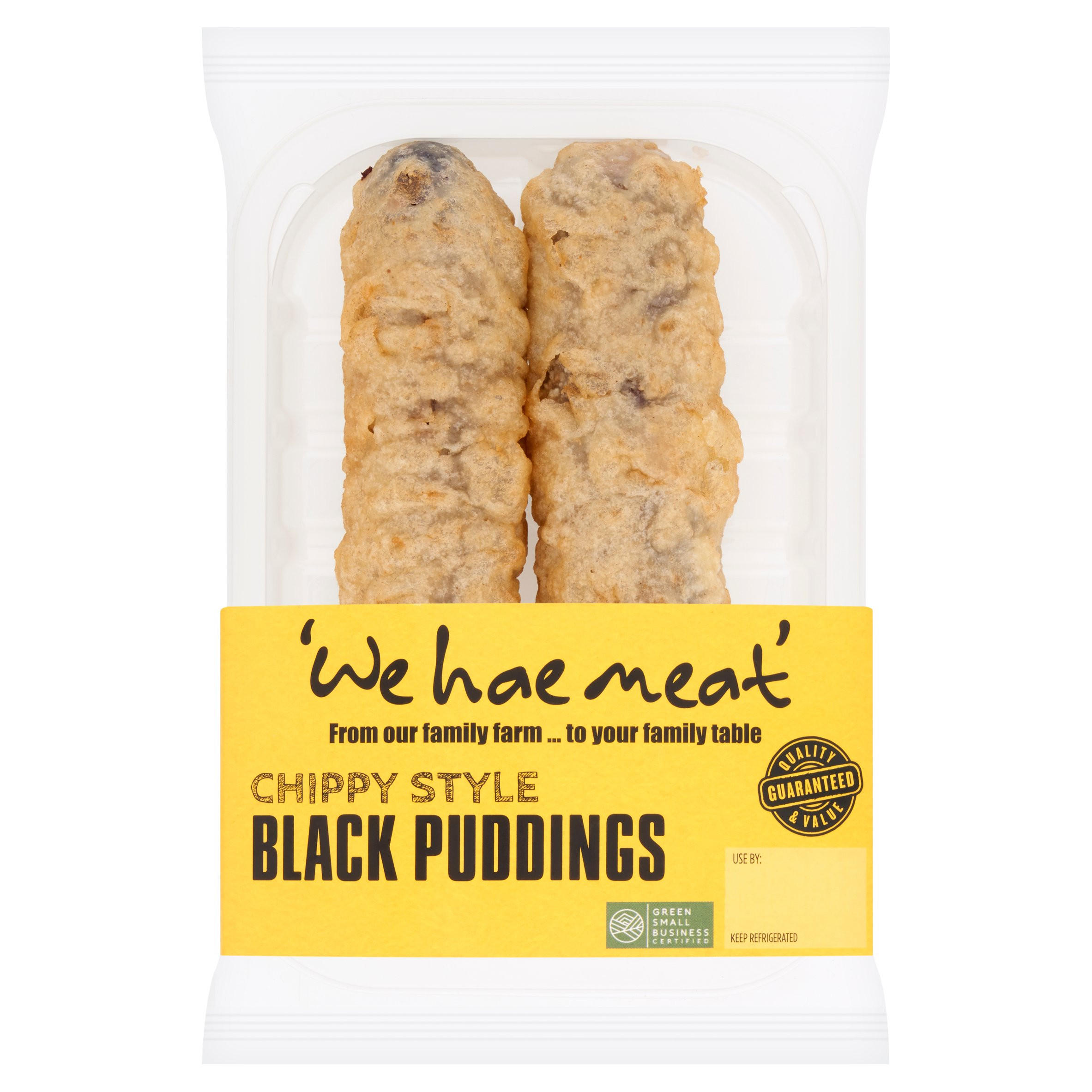 We Hae Meat Chippy Style Black Puddings 200g | Sausages | Iceland Foods