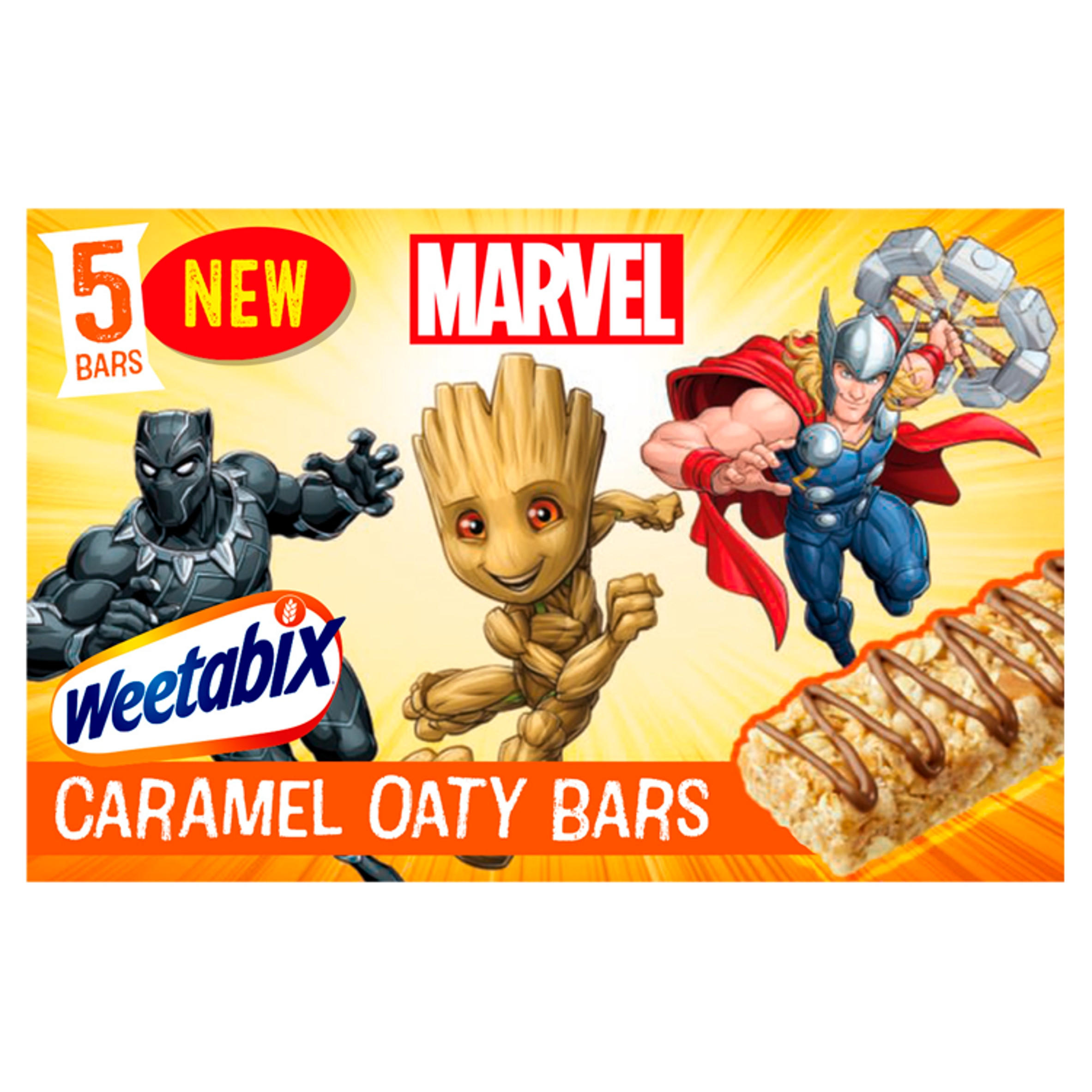 Weetabix Marvel 5 Caramel Oaty Bars 115g | Cereal Bars | Iceland Foods
