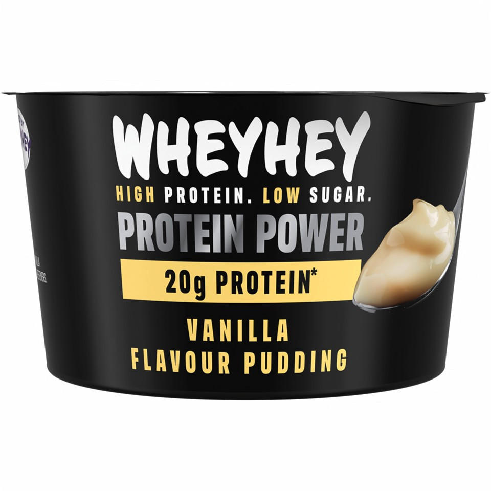 Wheyhey Protein Power Vanilla Flavour Pudding 200g | Low Fat & Fat Free ...