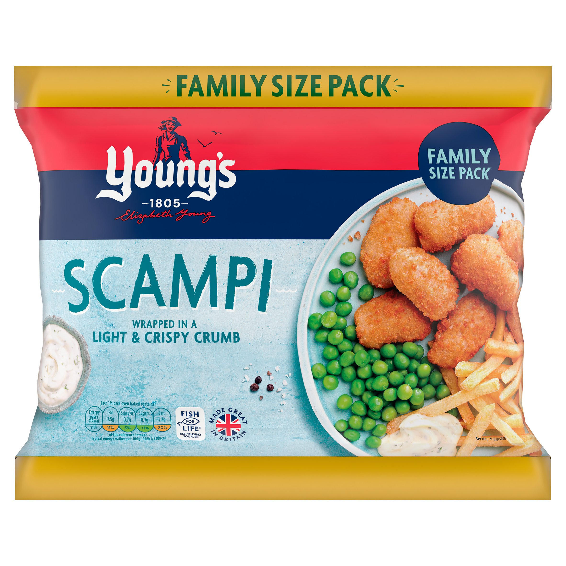 Young's Scampi 400g | Fish Fingers, Fish Cakes & Scampi | Iceland Foods